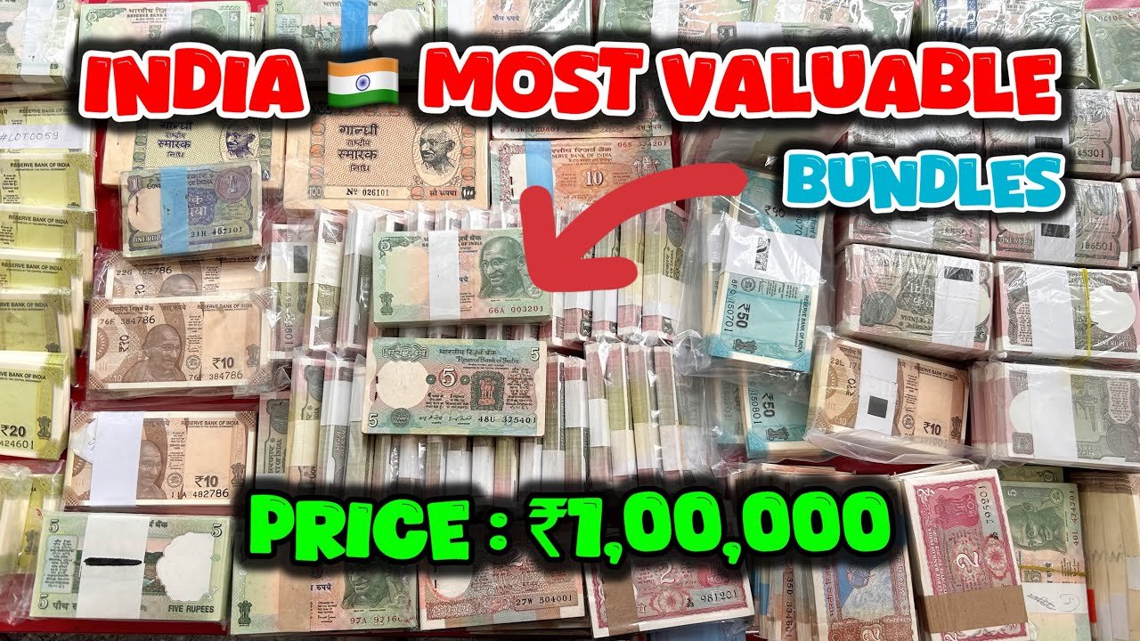 Coinbazzar.com Most Valuable Rare 1, 2, 5, 10, 20, 50Rupee Bundle ...